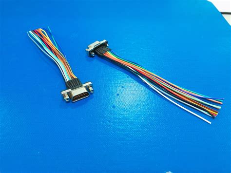 Micro D Male Connector With Cable