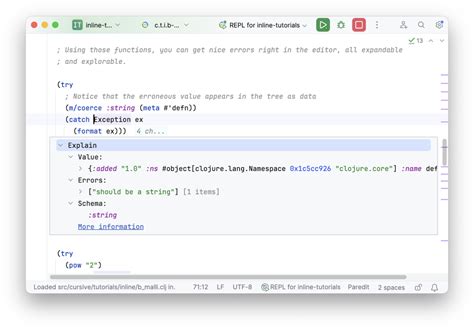cursive customising inline tree nodes