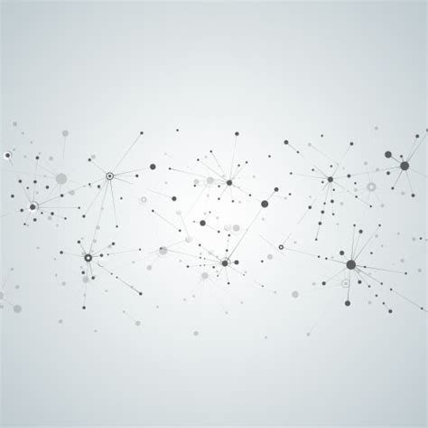 Molecular Atom Line Connection Background Vector Image