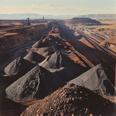 Premium Photo Expansive Open Pit Mining Operation