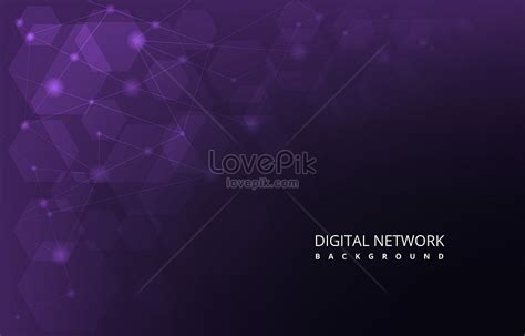 보라색 육각형 디지털 네트워크 연결 인터넷 기술 이미지 Hd 데이터 포스터 아이디어 배경 사진 무료 다운로드 Lovepik