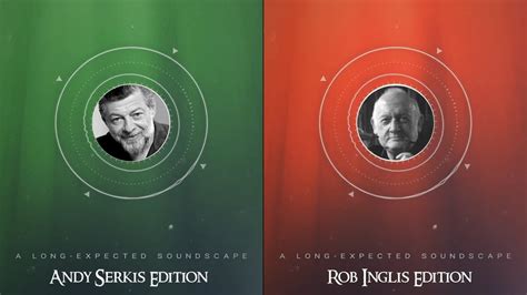 Andy Serkis Rob Inglis Which Do You Prefer R Lotr