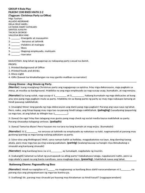 Script Role Play Filkom 1100 Pdf