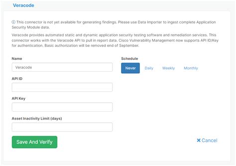 veracode connectors api and xml kenna faq