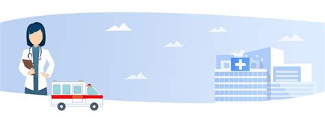 รูปพื้นหลังภาพประกอบรูปแบบโรงพยาบาล โรงพยาบาล ทางการแพทย์ รถพยาบาลภาพพื้นหลังสำหรับการดาวน์