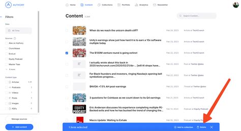How To Delete Content Items