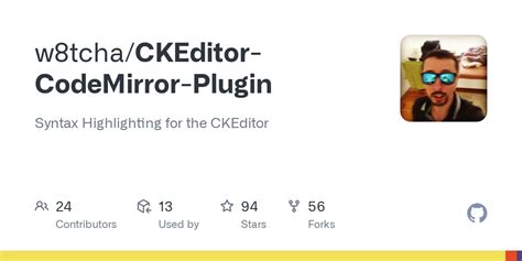 Github W8tchackeditor Codemirror Plugin Syntax Highlighting For The Ckeditor