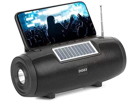 Solar Bluetooth Speaker With Flashlight