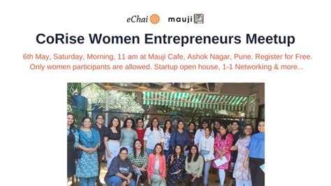 Shambhavi Kulkarni On Linkedin Its A Great Opportunity To Network With All The Female Founders