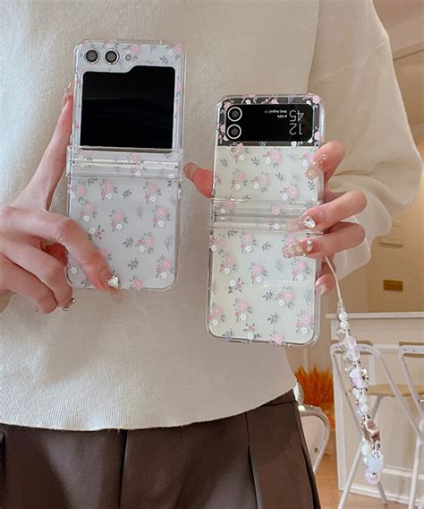 주얼리에이치 힌지보호전기종 투명 플라워 제트플립 케이스 플립3 플립5 플립6 Z플립4 갤럭시 지플립4 지플립3 지플립5 지플립6