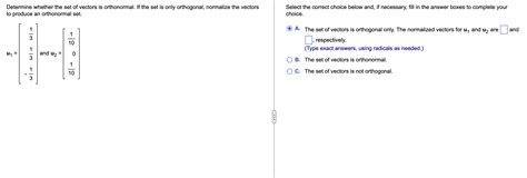 Solved Determine Whether The Set Of Vectors Is Orthonormal