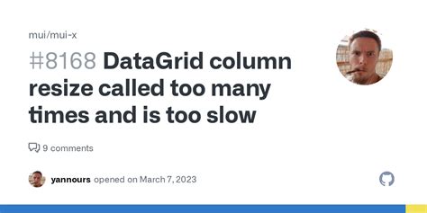 DataGrid Column Resize Called Too Many Times And Is Too Slow Issue