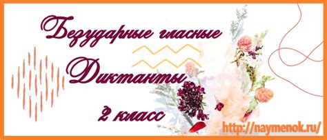 Безударные гласные в корне слова диктанты 2 класс НАУМЁНОК
