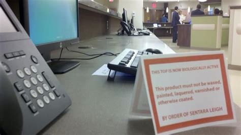 Sentara Leigh Norfolk Va Eoscu Preventive Biocidal Surface Working And Ready All The