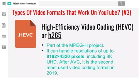 Youtube Video Codecs Ppt
