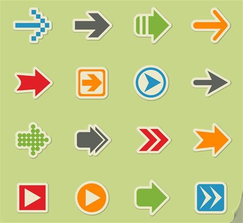 Premium Vector Arrow Icon Set