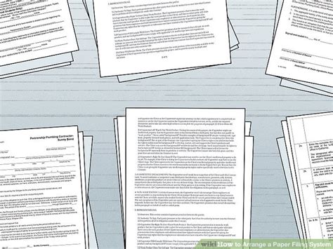 3 Ways To Arrange A Paper Filing System WikiHow