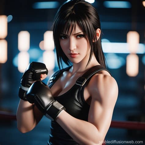 Tifa Lockhart S Fighting Pose Stable Diffusion Online