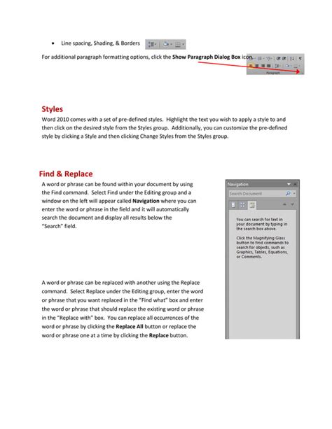 Ms Word 2010 Tutorial 4 Pdf Desktop Publishing Computer Software And Applications