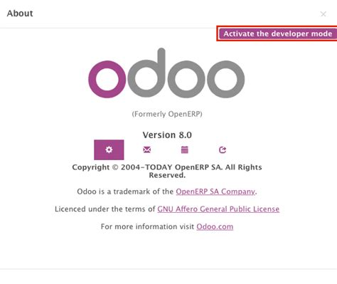 Customizing The Web Client — Odoo 140 Documentation
