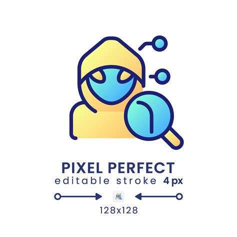 Attack Analytics Gradient Fill Desktop Icon Information Security Threat Intelligence Pixel