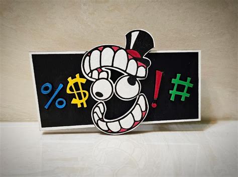 Caines Censor Bar Handpainted Wooden Pin Inspired By The Amazing