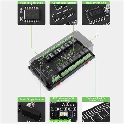 16 Kanal Relais Rs485 Modbus Rtu Relay 16ch Bastelgarage Elektronik Online Shop