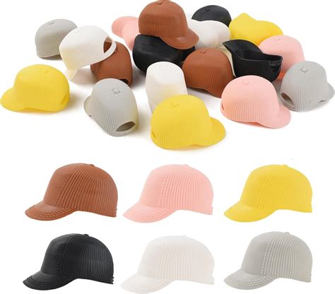 Hanycon Miniature Baseball Cap 18pcs Mini Doll Hats Crafts