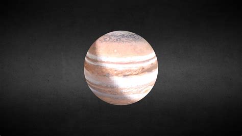 Planet Jupiter 3d Model By R23 [77fde42] Sketchfab