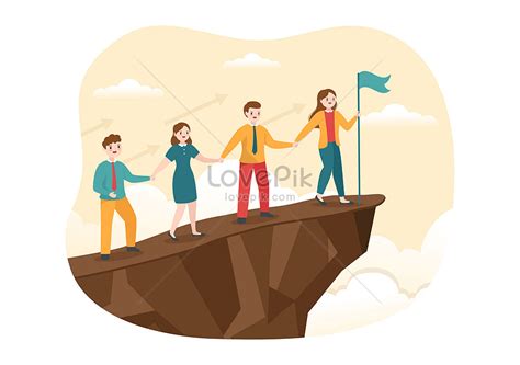 비즈니스 리더십 그림 일러스트 무료 다운로드 Lovepik