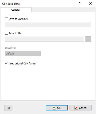 Actions CSV Data CSV Save Data