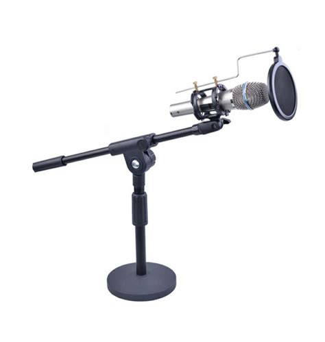 바보사랑 리코딩 마이크 스탠드 Ums60 쇼크마운트 팝필터 일체형 탁상용 마이크 스탠드 티몬