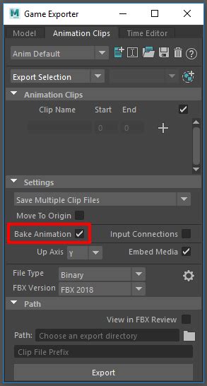 Baking Animation For Fbx Export Unity Learn