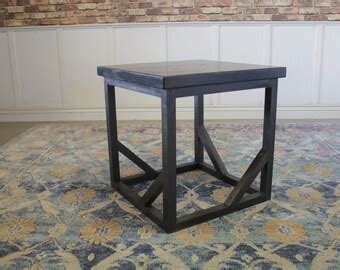 Rustic End Table Etsy