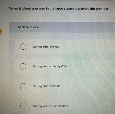 Solved What Is The Effect Of Vasoconstriction Multiple