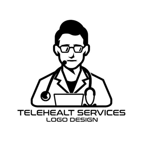 Premium Vector Telehealth Services Vector Logo Design