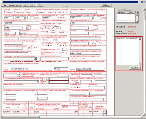 Recording Additional Information On The Cms 1500 Form And Ansi File