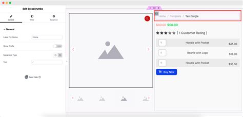 New Element Add Product Blog And Web Page Breadcrumbs In Elementor