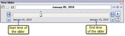 Modifying The Start And End Time Of The Time Slider—arcmap Documentation