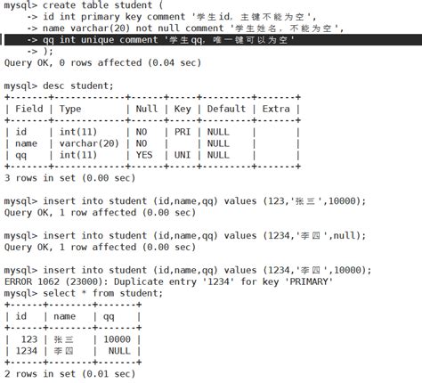 《mysql：mysql表的约束 主键复合主键唯一键外键》 Csdn博客