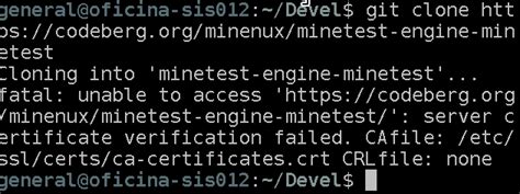 Solucion A Error Git Certificate Verification Failed CAfile