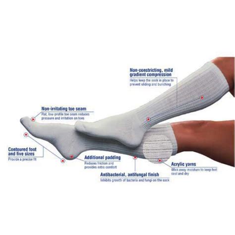 Jobst Sensifoot 8 15 Mmhg Knee High Diabetic Sock