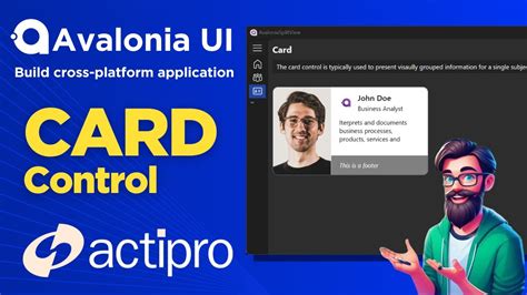 Avalonia Tutorial Implement Card Control With Mvvm Actipro Controls