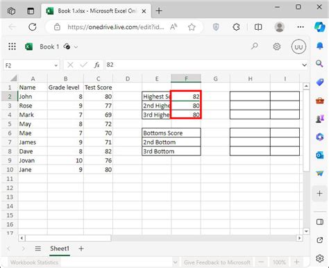 How To Find Range In Excel
