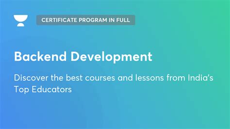 backend development certificate program in full stack web development dormant unacademy