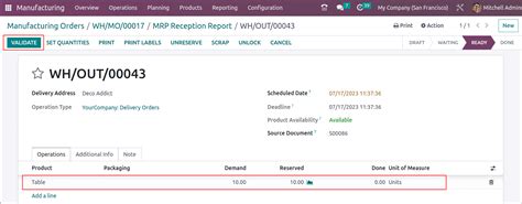 An Overview Of Allocation Report For Manufacturing Orders In Odoo 16