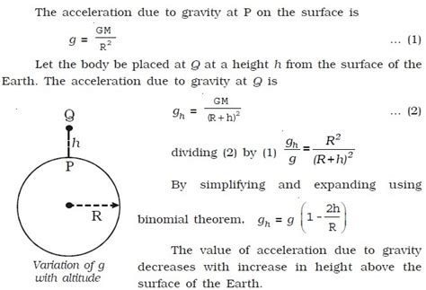 Variation Of Acceleration Due To Gravity Engineersfield