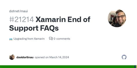 Xamarin End Of Support Faqs · Dotnet Maui · Discussion 21214 · Github
