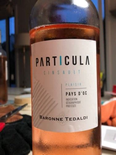 Château Baronne Tedaldi Particula Cinsault Rosé Vivino Canada