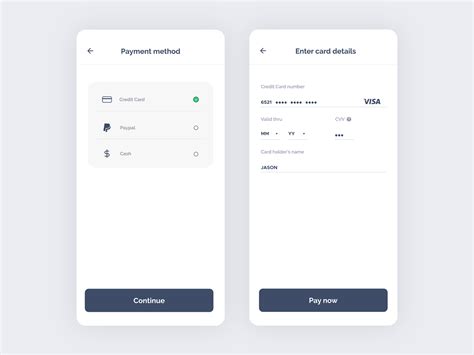 Payment Screen UI Design Behance